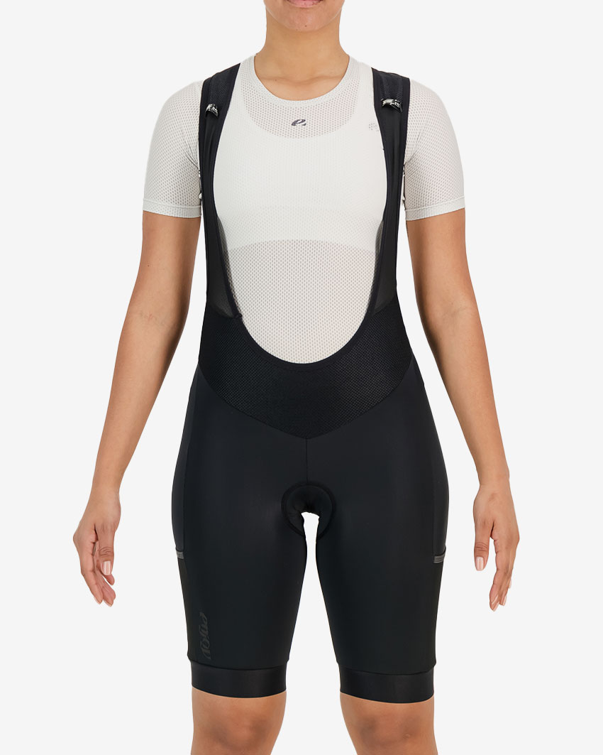 Womens Cargo Bib Short | Octane | Black | Enjoy.cc