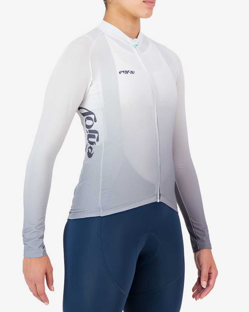 Women's Cycling Jersey | Long Sleeve | Supremium | Grey | Enjoy.cc