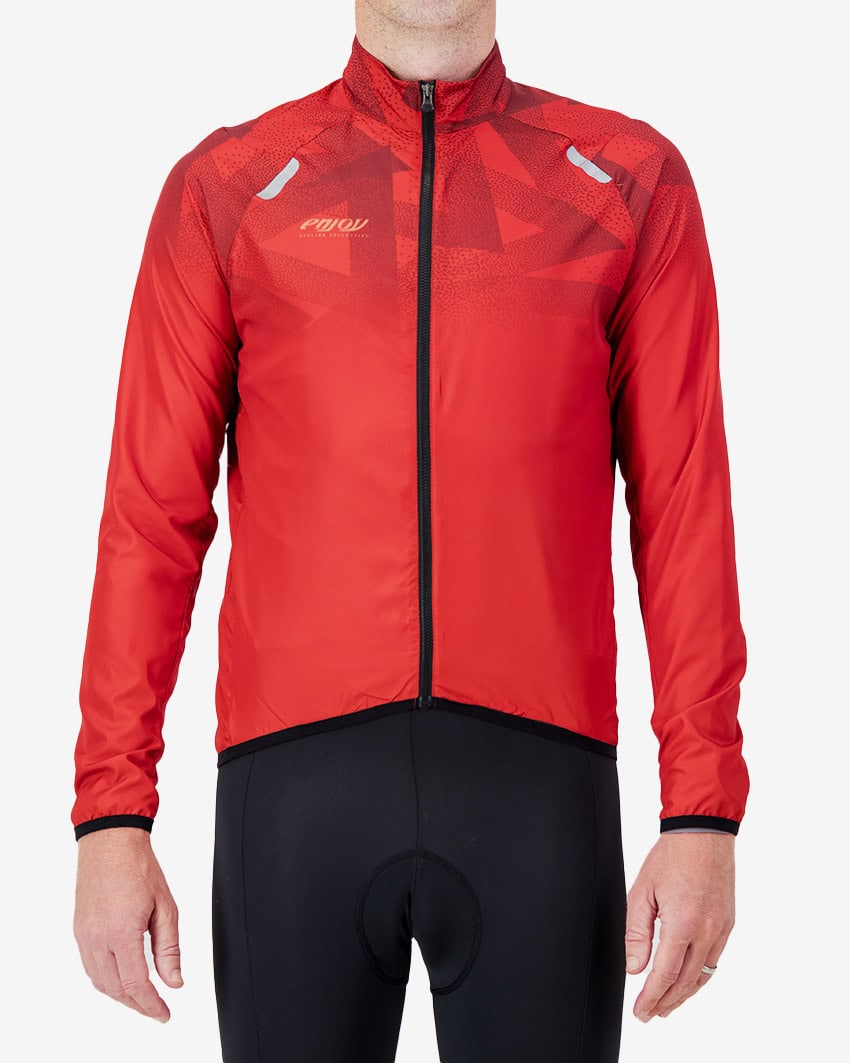 Mens Cycling Jacket | Atom | Windstopper | Red | Enjoy.cc