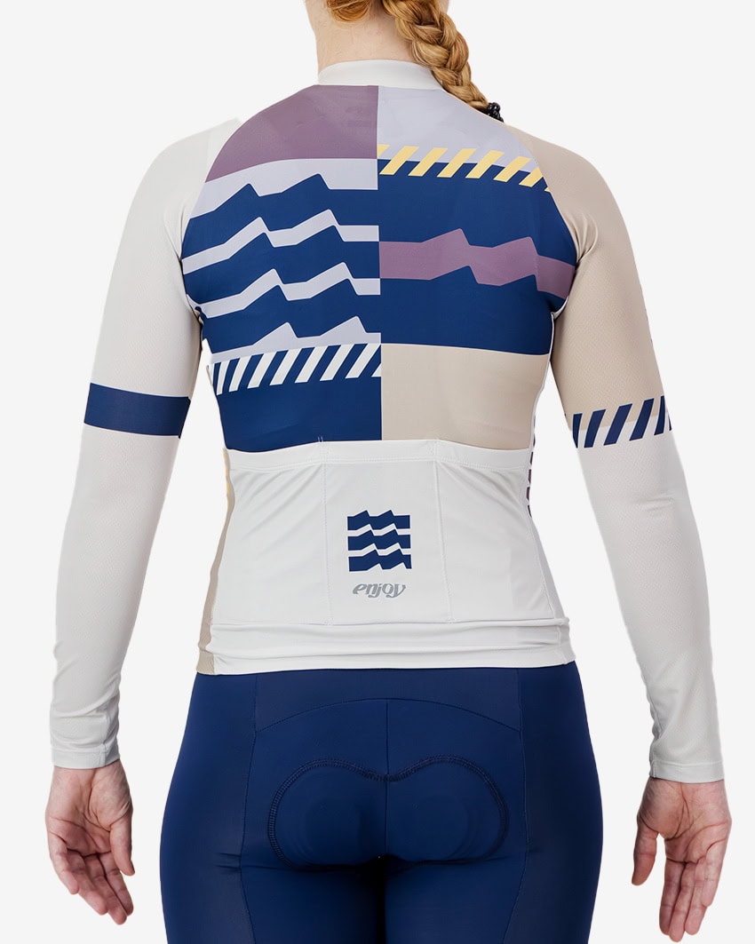 Womens Long Sleeve Jersey | Supremium | Geom | Light | Enjoy.cc