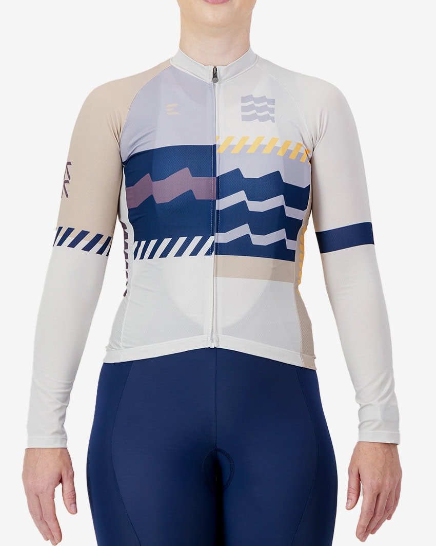 Womens Long Sleeve Jersey | Supremium | Geom | Light | Enjoy.cc